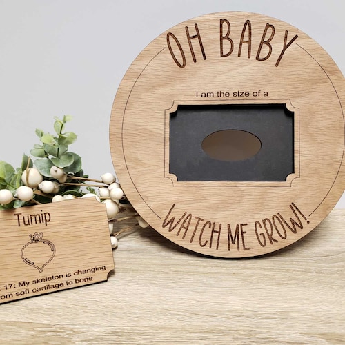 Laser SVG File Pregnancy Tracker Board Digital Cut Weeks - Etsy