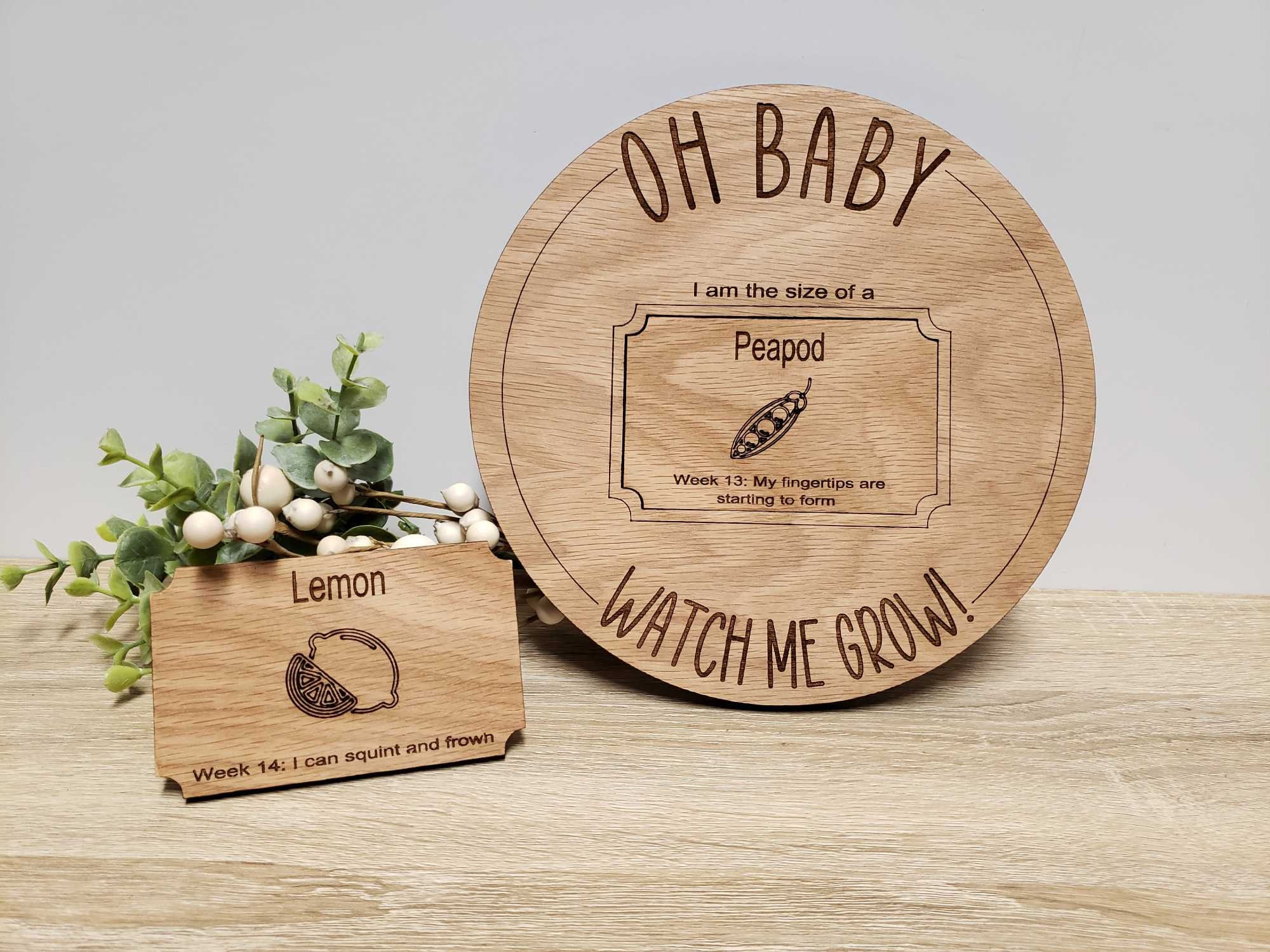 Laser SVG File Pregnancy Tracker Board Digital Cut Weeks - Etsy