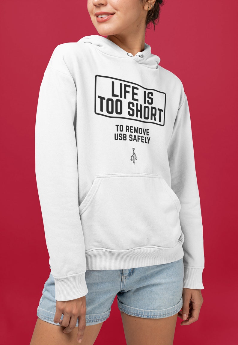 Life is Too Short Geek Hoodie, Funny Unisex Sweatshirt - Etsy