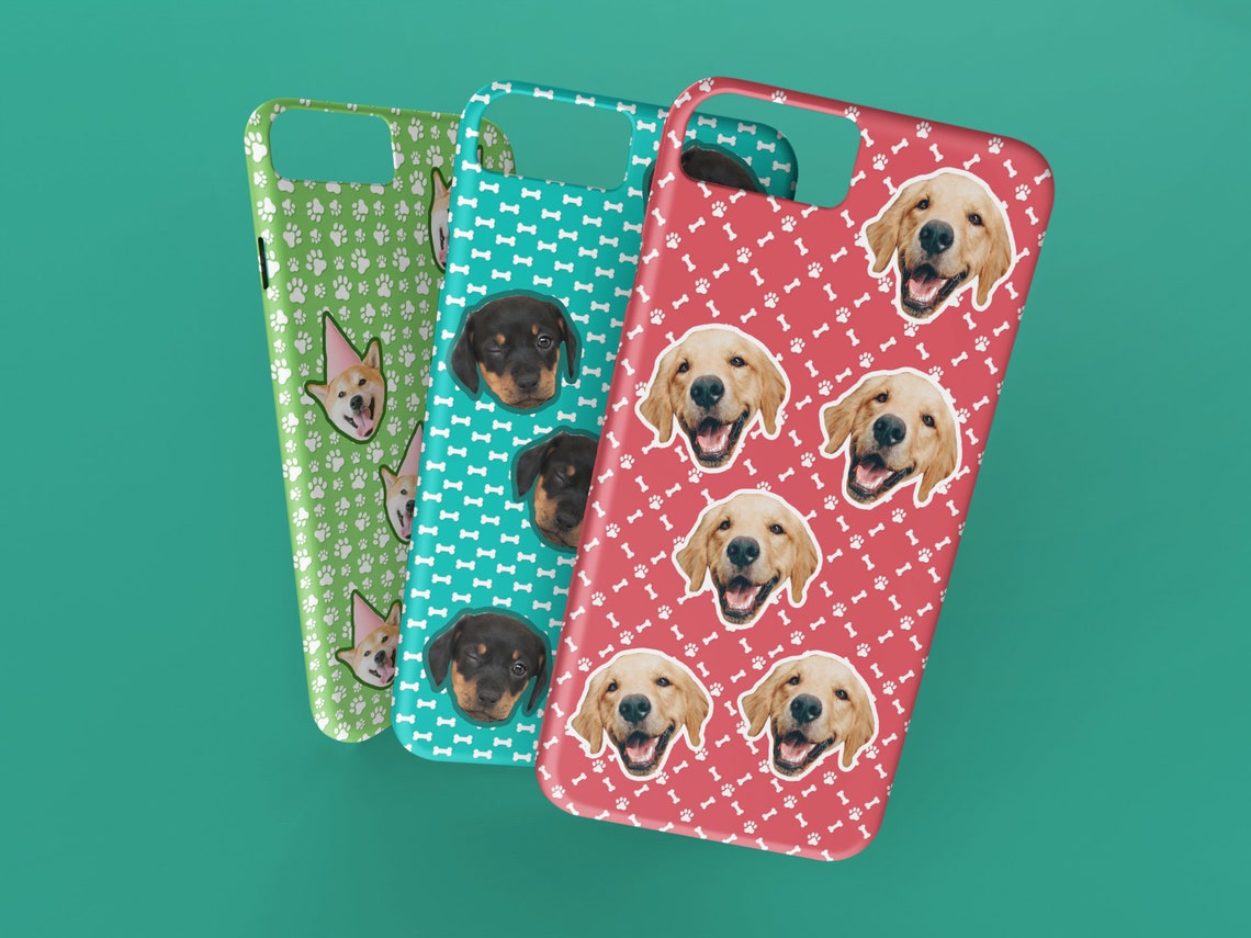 Custom Pet Phone Case, Personalized Gift Pet Face Phone Cases With Your ...