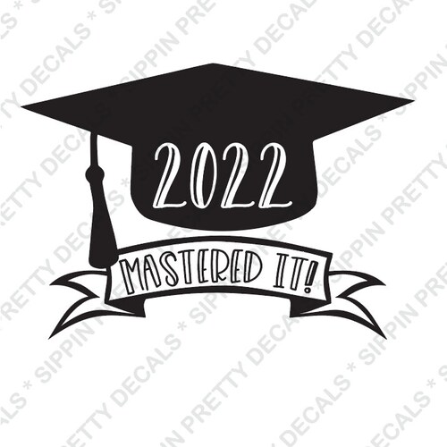 Mastered It. Masters Degree Grad SVG Masters Degree Svg - Etsy