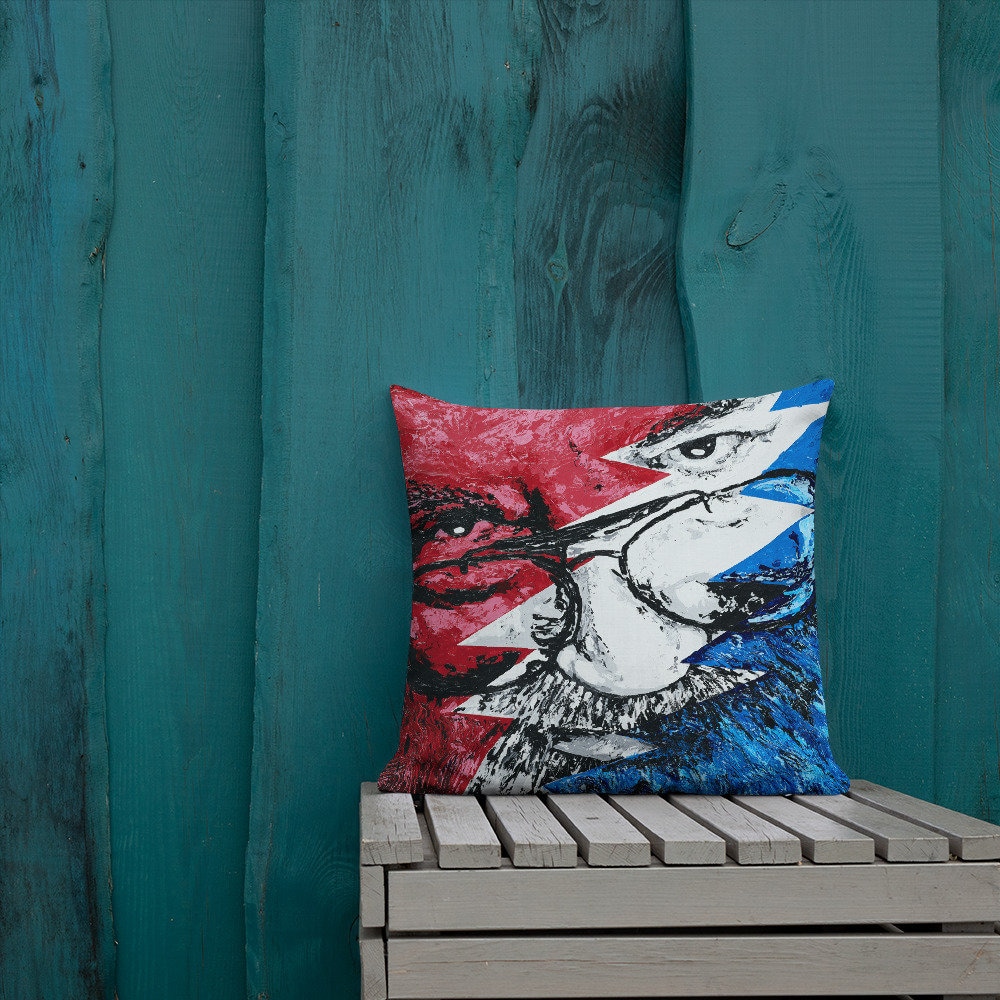 Jerry Garcia Pillow, Grateful Dead Pillow, Rock Star Pillow, Art Pillow ...