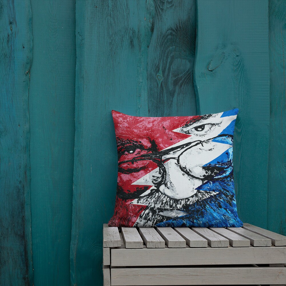 Jerry Garcia Pillow, Grateful Dead Pillow, Rock Star Pillow, Art Pillow ...