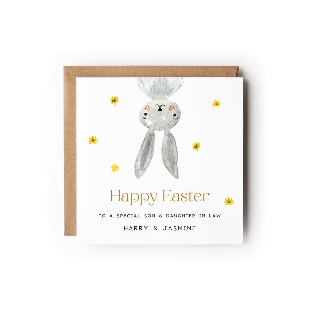 Personalised Easter Card for Special Family, Card for Special Couple ...