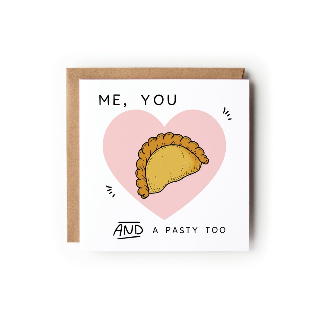 Cornish Pasty Anniversary Card, Anniversary Card for Wife, Anniversary ...