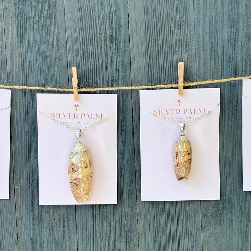 Olive Shell Pendant - Etsy