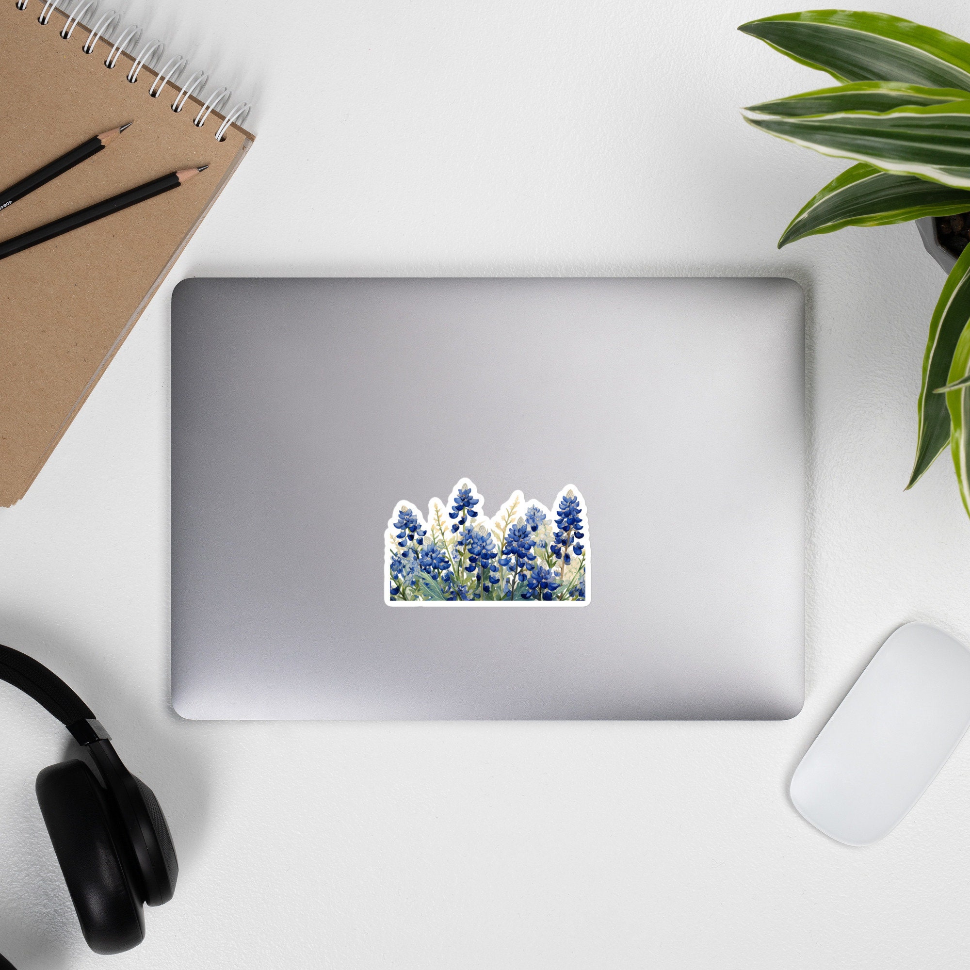 Pressed Texas Bluebonnet Sticker | TX Wildflower Flower Sticker ...