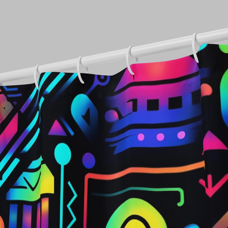 Retro Gaming Bathroom Arcade Decor Neon Design Vintage Aesthetic ...