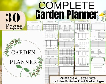 Flower Garden Planner - Etsy