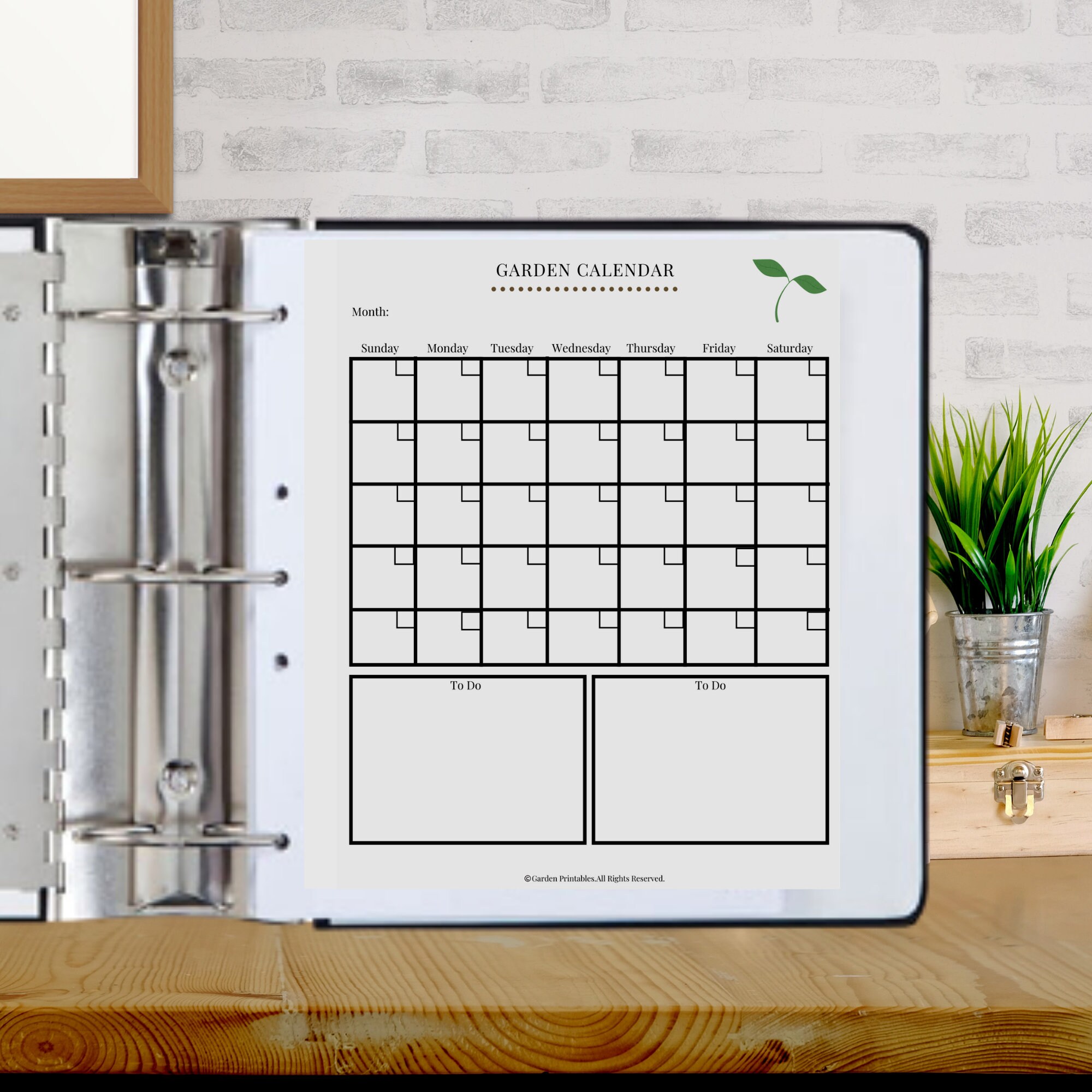 Monthly Garden Calendar Printable for Garden Planning. - Etsy