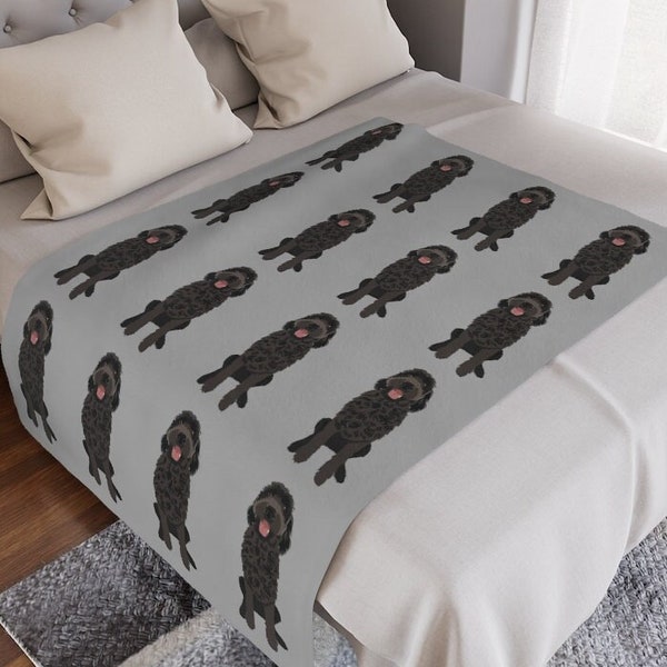 Black Labradoodle Baby Blanket - Etsy