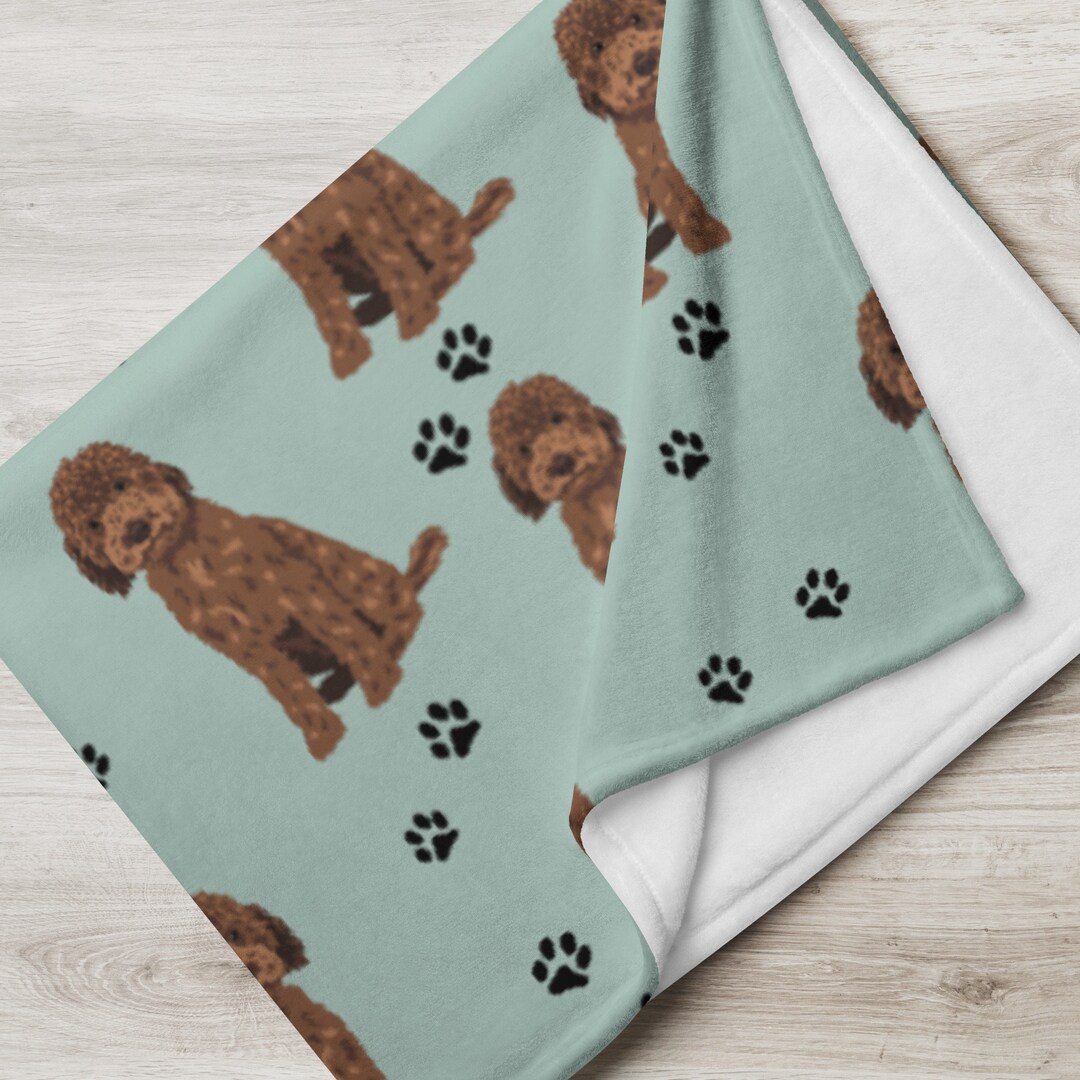 Chocolate Golden Doodle Blanket, Doodle Mom Gift, Goldendoodle Gift ...