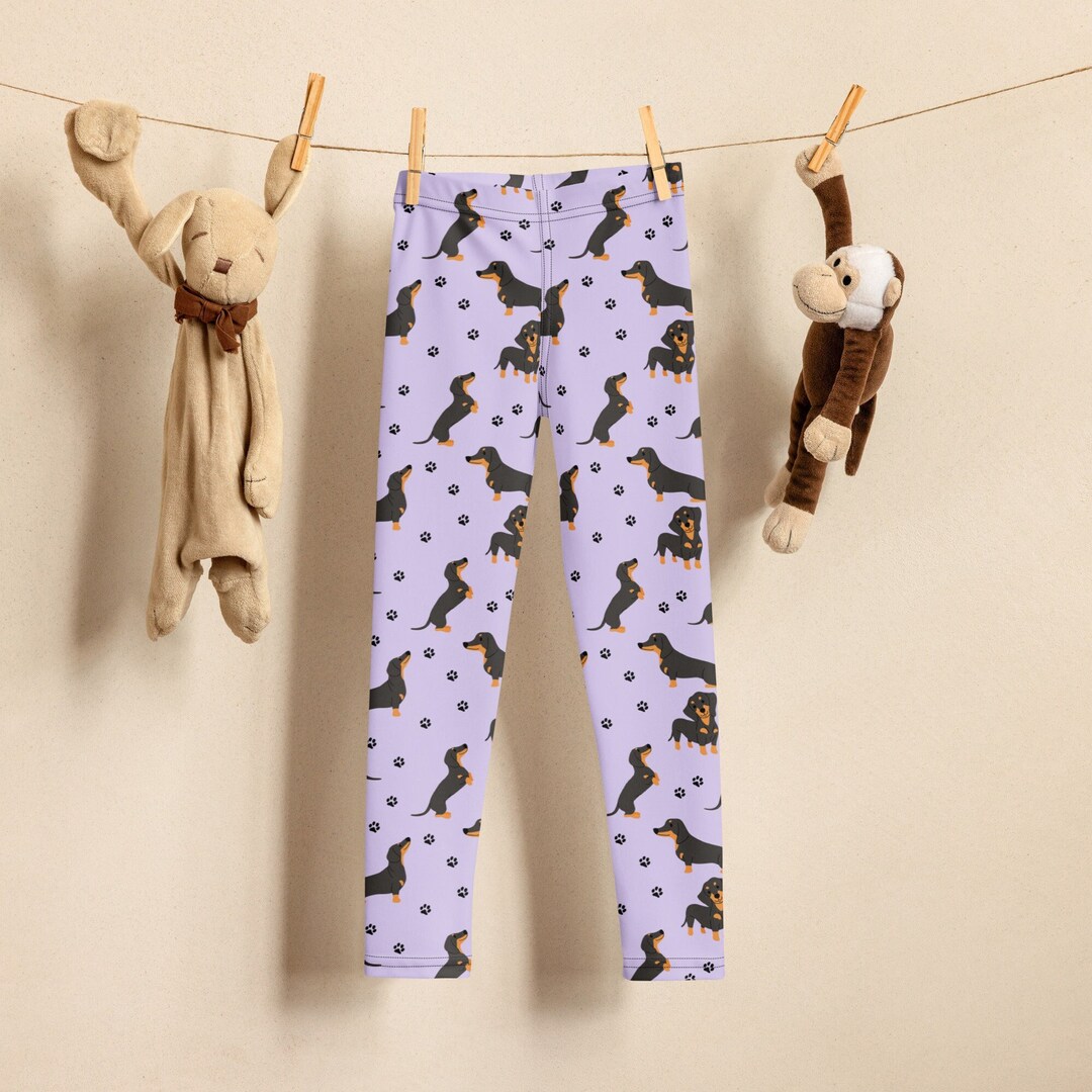 Dachshund Leggings for Kids, Dachshund Gifts, Dachshund Pajamas, Doxie ...