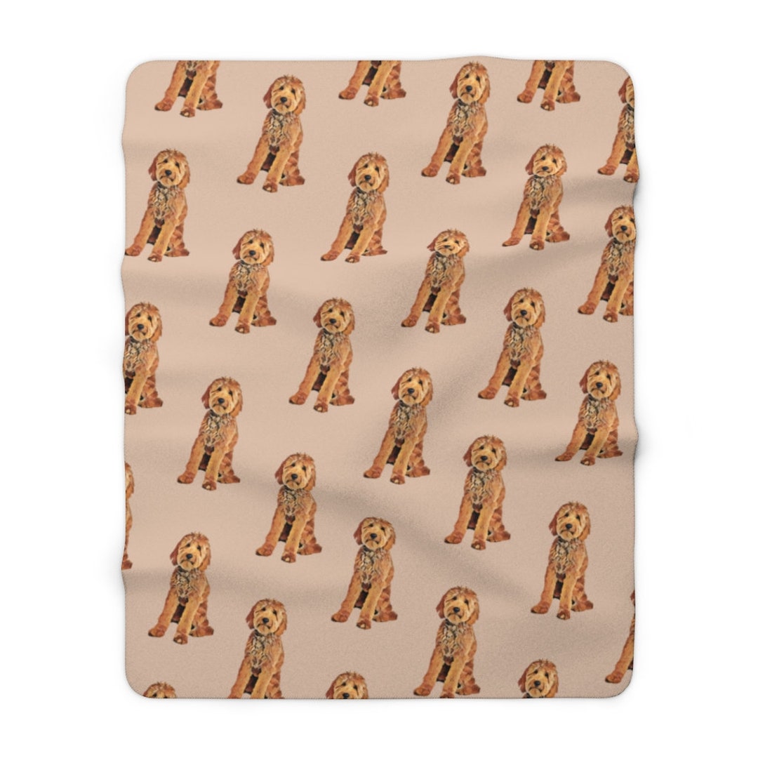 Goldendoodle Blanket, Sherpa Fleece Blanket, Goldendoodle Gifts, Doodle ...