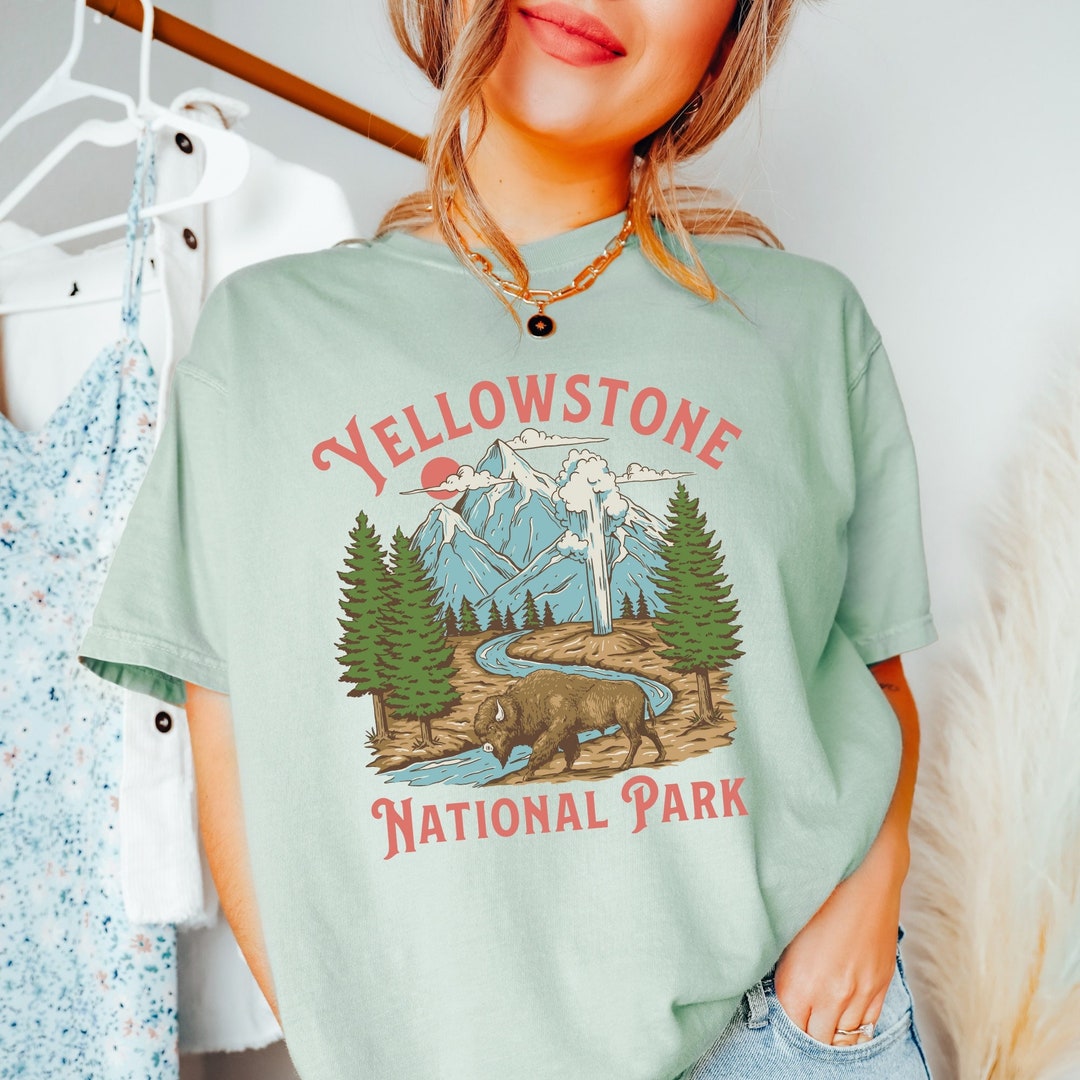 Yellowstone National Park T-shirt, Comfort Colors T-shirt, Yellowstone ...