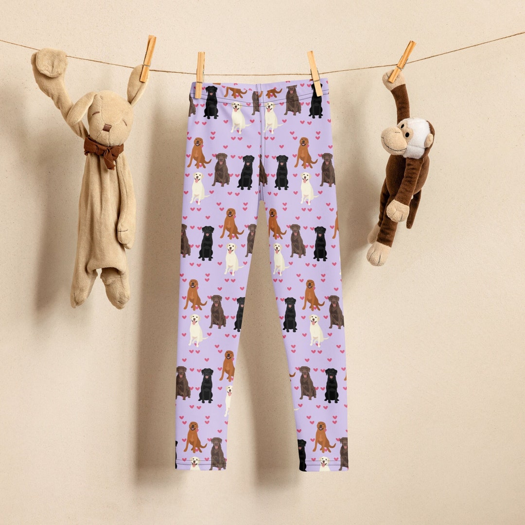 Labrador Leggings for Kids, Retriever Gifts, Fox Red Lab, Toddler Pants ...