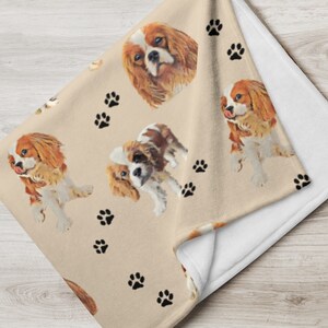 King Charles Cavalier Spaniel Blanket Dog Bed Blanket - Etsy