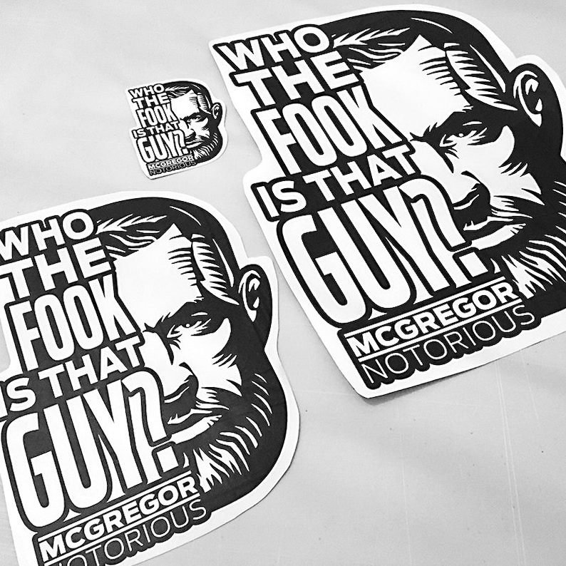 SVG File Conor Mcgregor Mcgregor Decal Mcgregor Sticker - Etsy