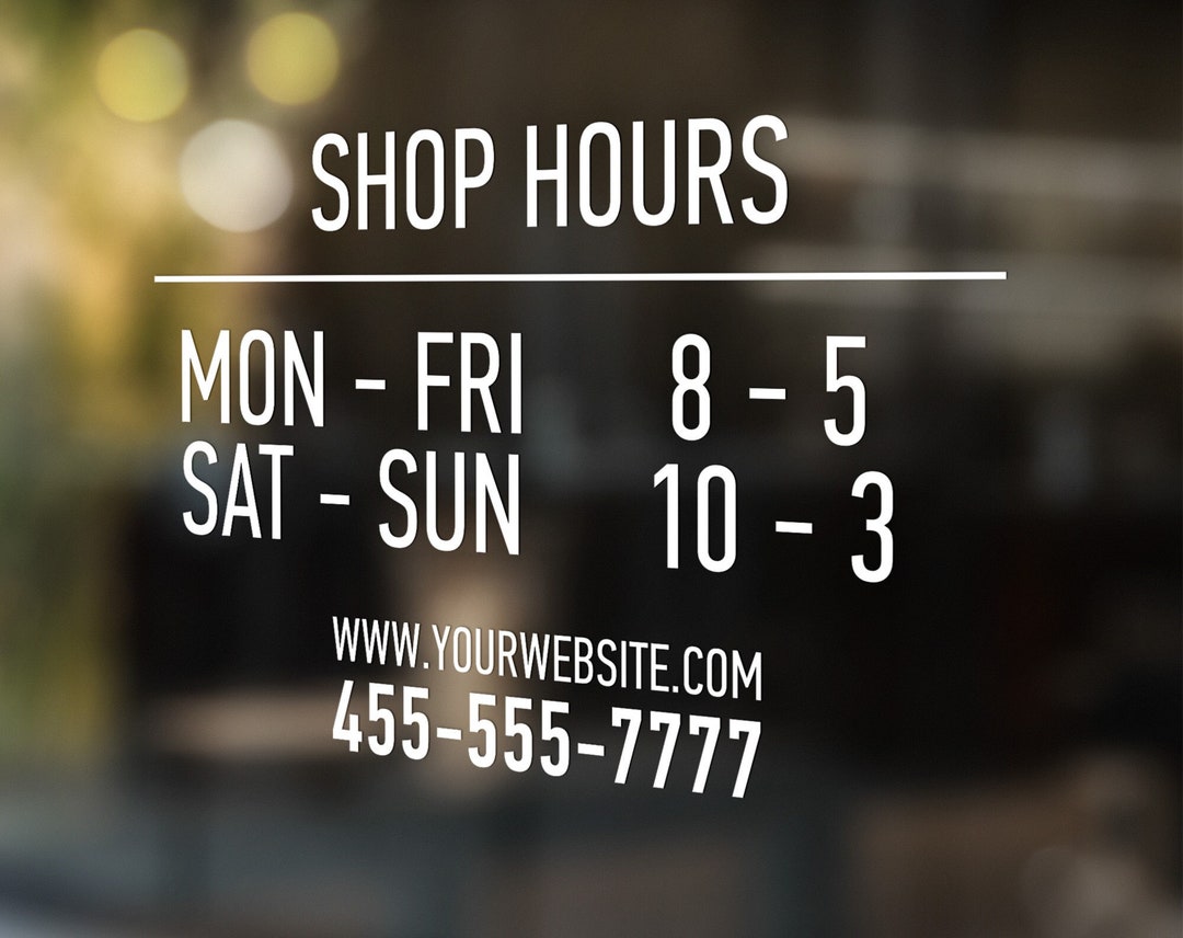 DIGITAL FILE Store Hours, Store Opening Hours, Open Hours, Working ...