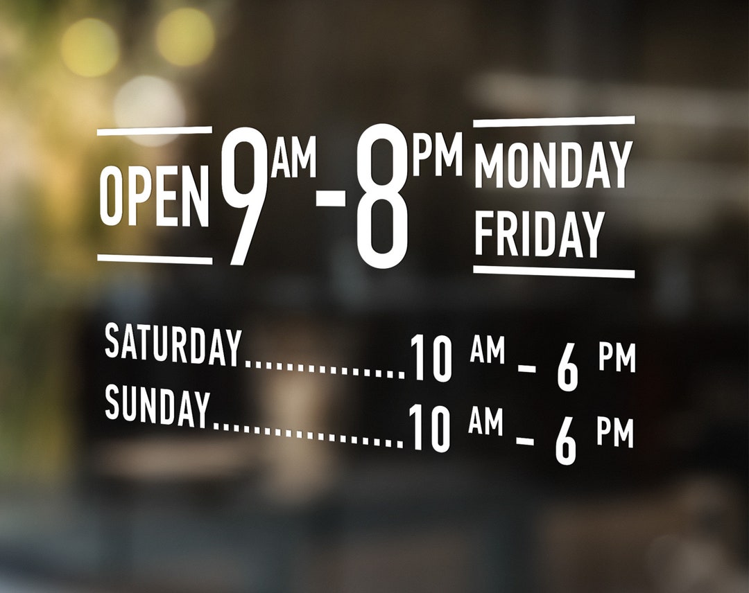 DIGITAL FILE Store Hours, Store Opening Hours, Open Hours, Working ...