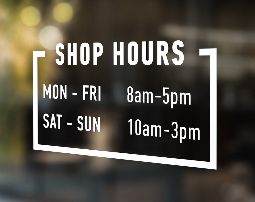 DIGITAL FILE Store Hours, Store Opening Hours, Open Hours, Working ...