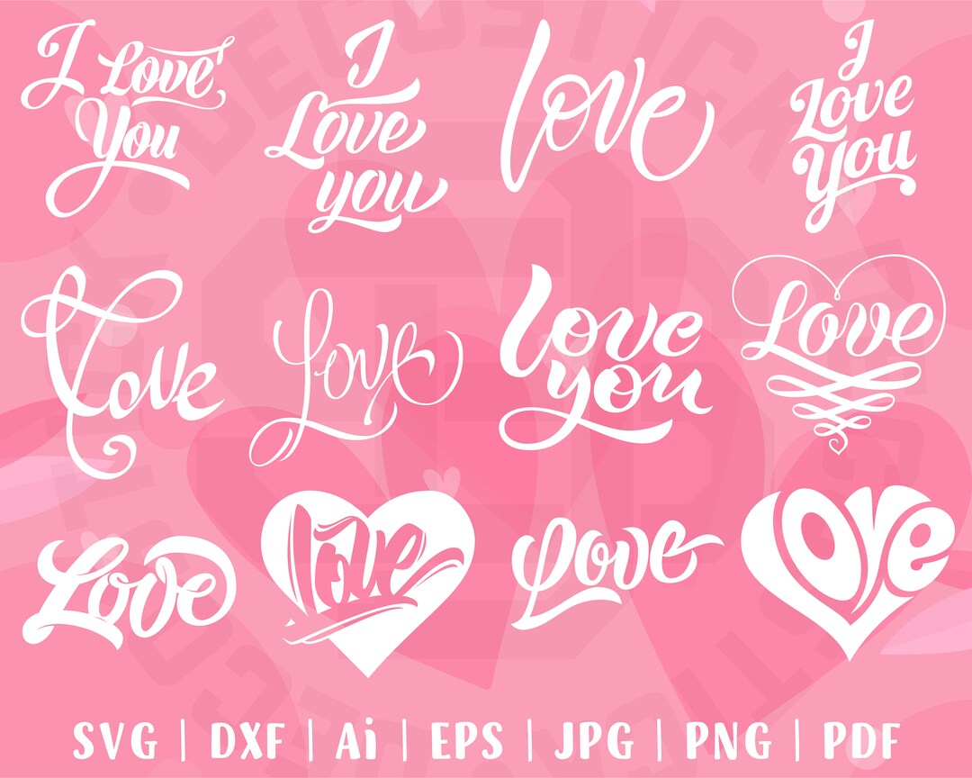 12 SVG Files, Love SVG, Be Mine SVG, Happy Valentine's Day, Valentine ...