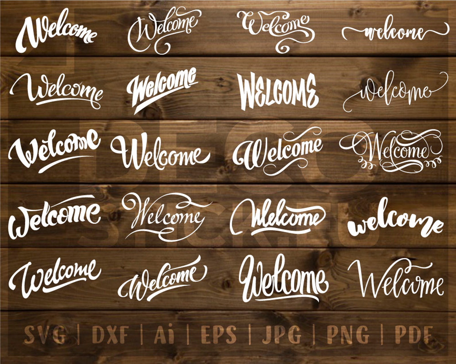 20 SVG Files, Welcome Svg, Farmhouse Welcome Svg, Welcome Calligraphy ...