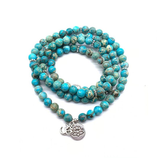 108 Mala Bead Necklace Mala Bead Bracelet Meditation Yoga | Etsy