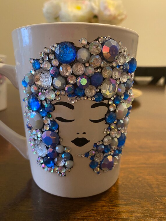 Bedazzled Mug Sweet Nikki Rhinestone Mug Sparkle Mug Shiny - Etsy