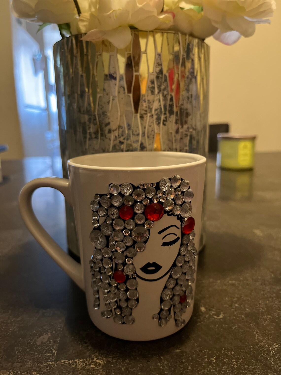 Bedazzled Mug Muva Rhinestone Mug Sparkle Mug Shiny Coffee - Etsy