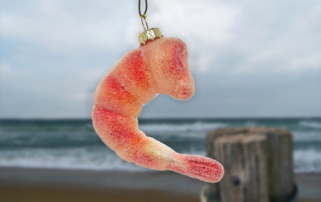 Cocktail Shrimp Glass Christmas Ornament - Etsy