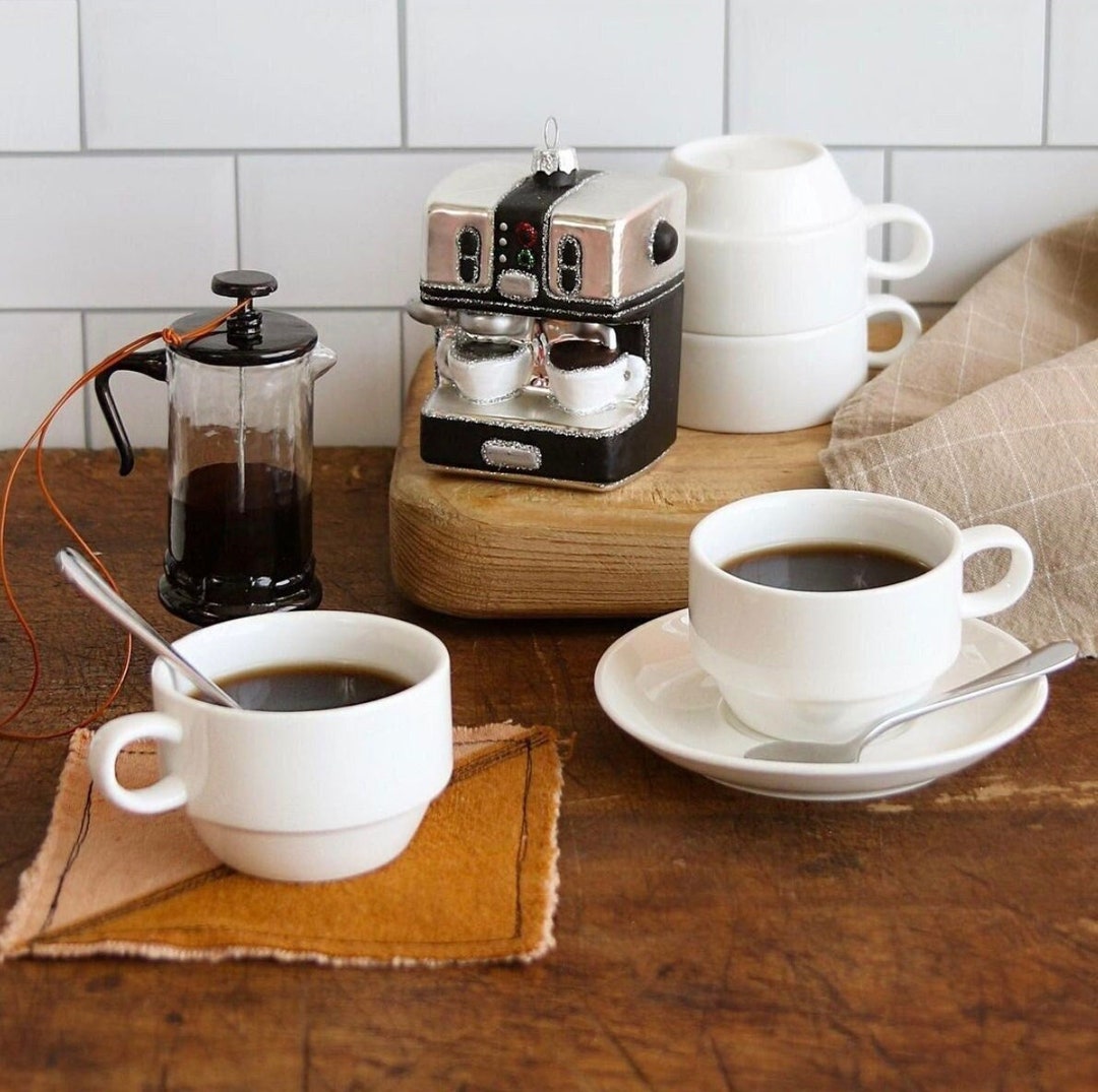Coffee/espresso Machine Glass Christmas Ornament - Etsy