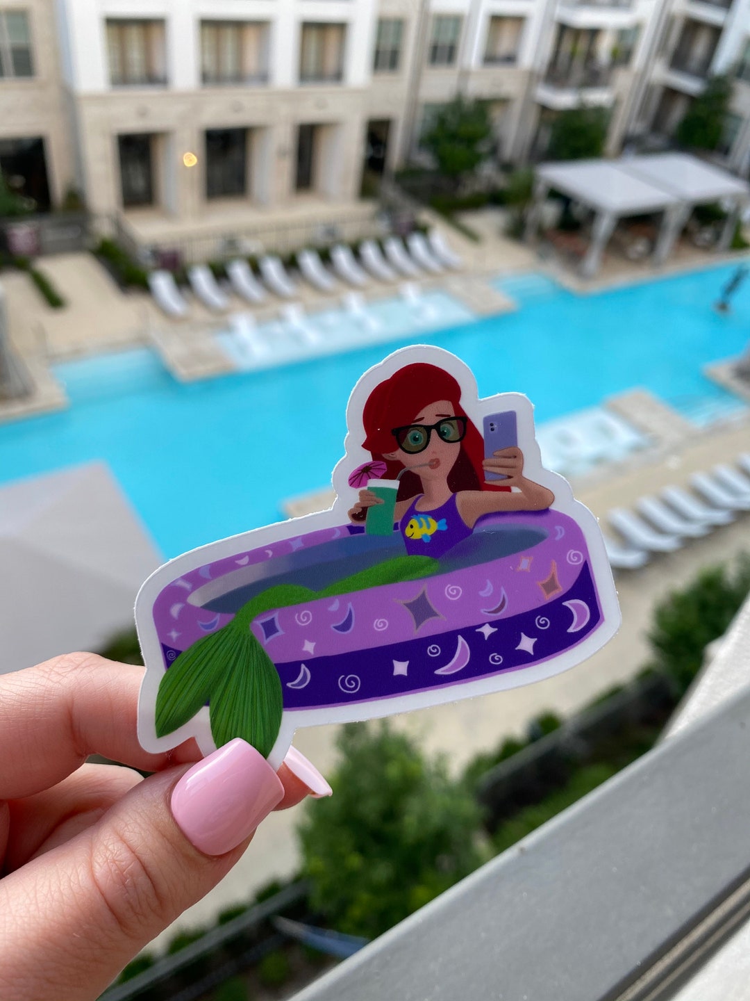 Clear the Little Mermaid/ Ariel Sticker Waterproof - Etsy