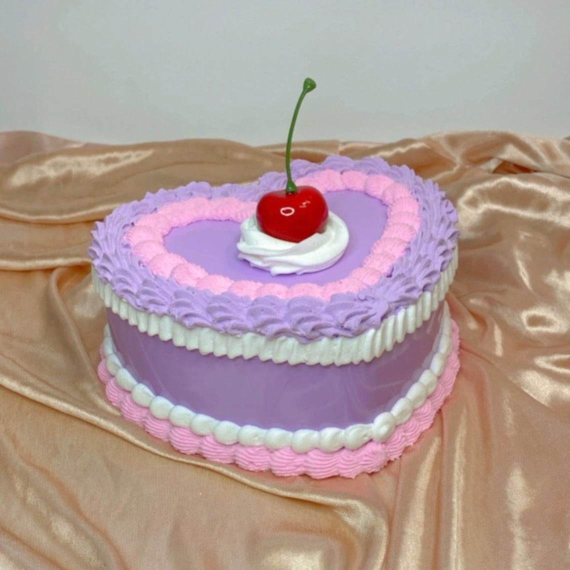 Purple & Pink Heart Shaped Fake Cake Jewelry Box - Etsy