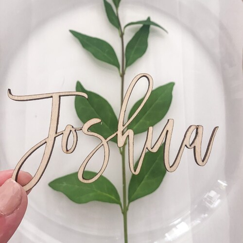 Wedding Place Cards Name Place Settings Wooden Wedding Sign - Etsy