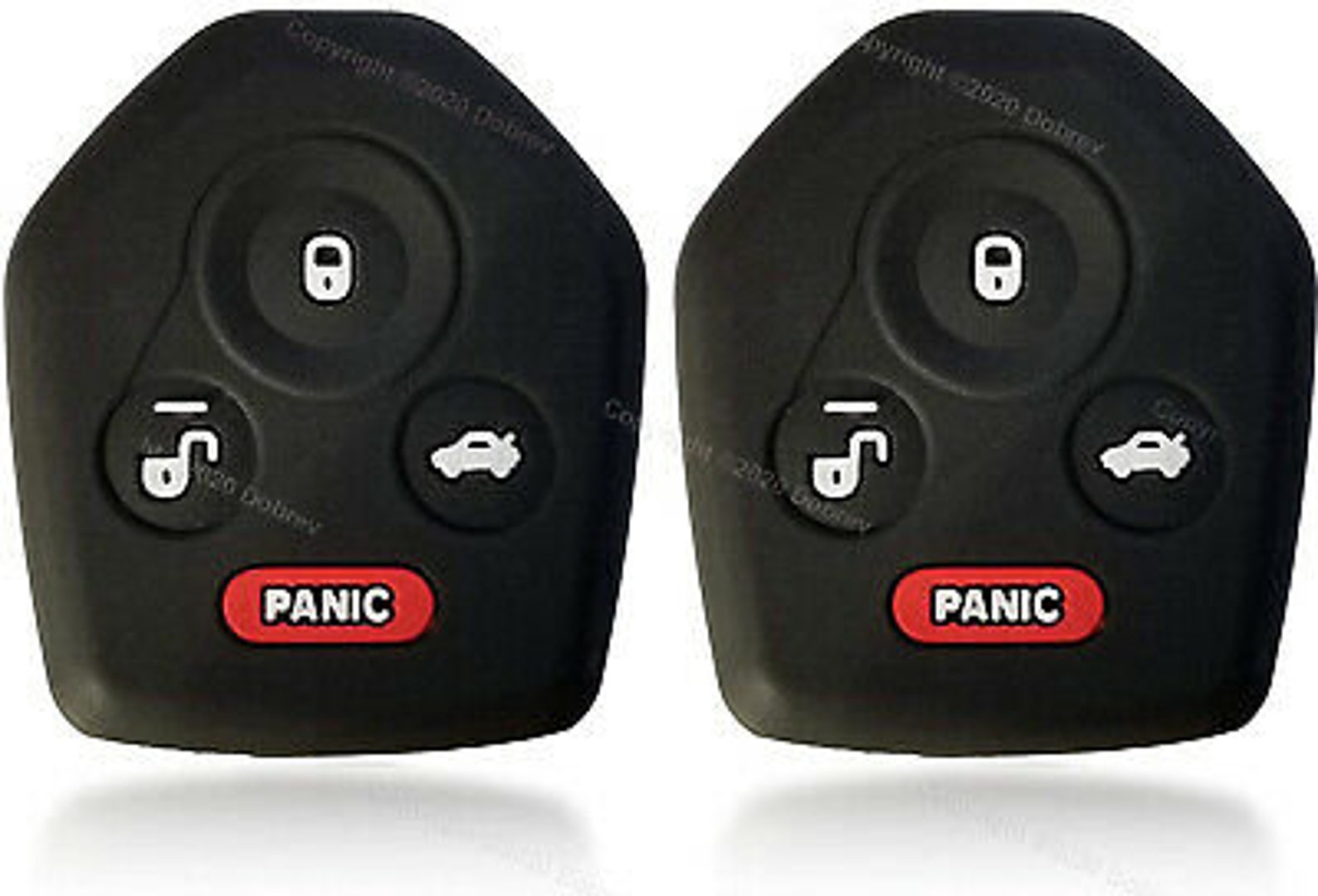 2pcs Silicone 4 Button Smart Key Case Cover Fob Holder for - Etsy