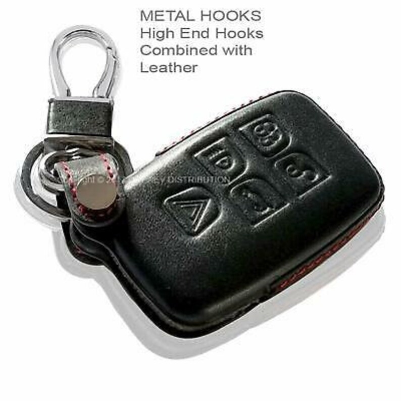 Dobrev Genuine Leather Cover Keyless Entry Fob Case Skin for Land Rover ...