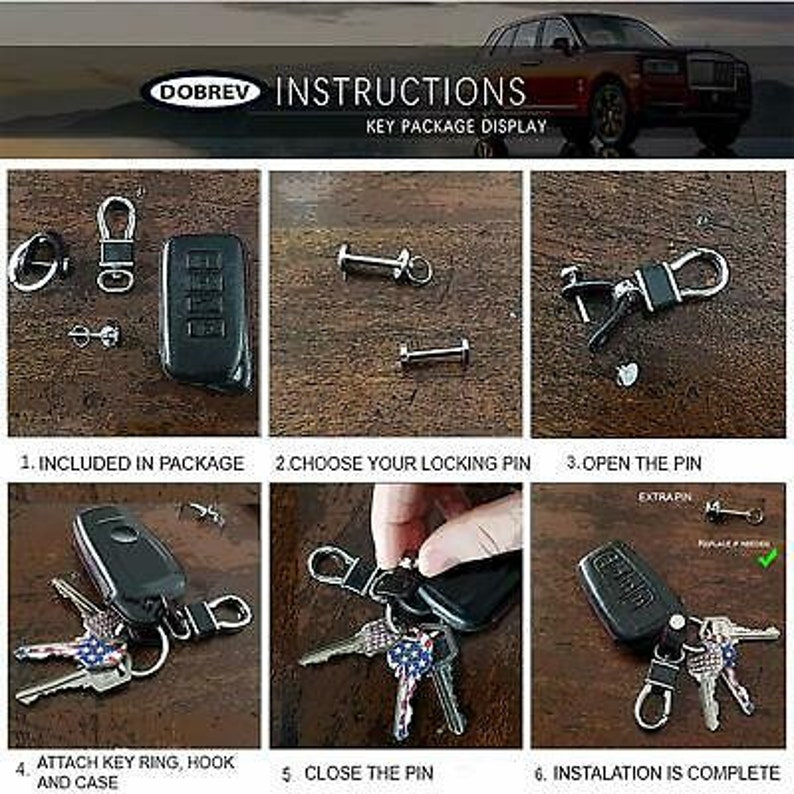 Dobrev Genuine Leather Cover Keyless Entry Fob Case Skin for - Etsy