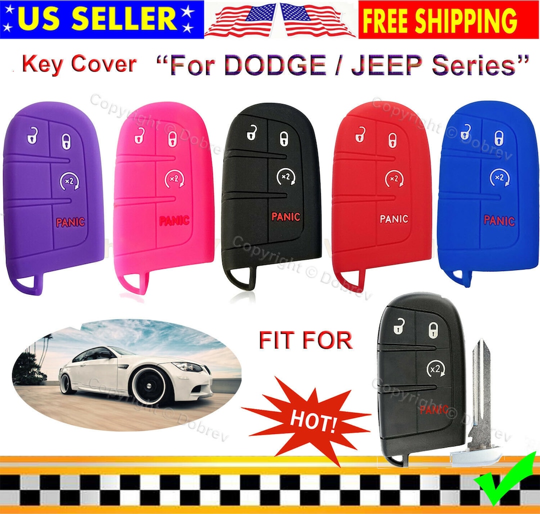 Dobrev 4 Button Silicone Case Cover Fob Skin Protector for Dodge Ram ...