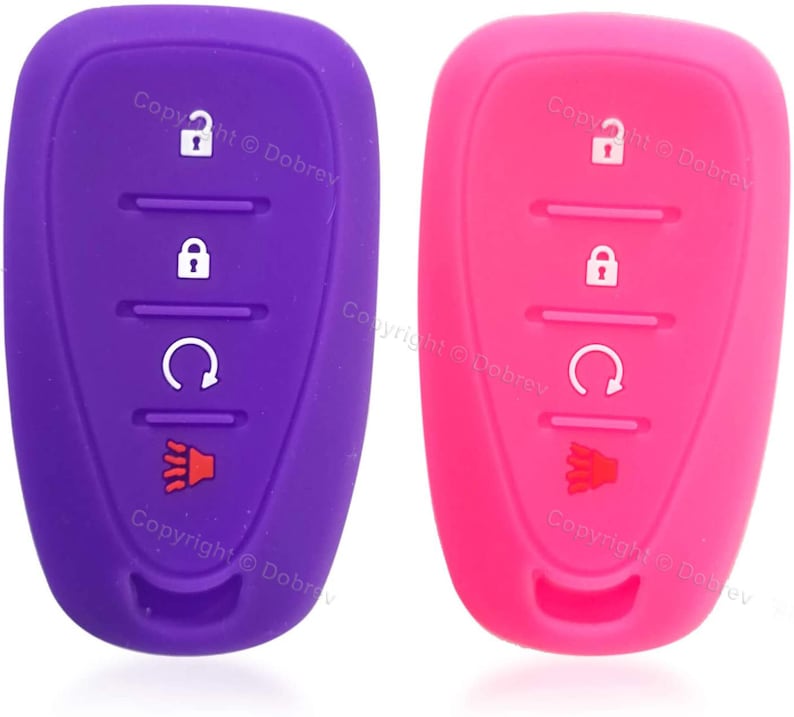 Dobrev 4 Button Silicone Case Fob Entry Cover Holder for Chevrolet ...