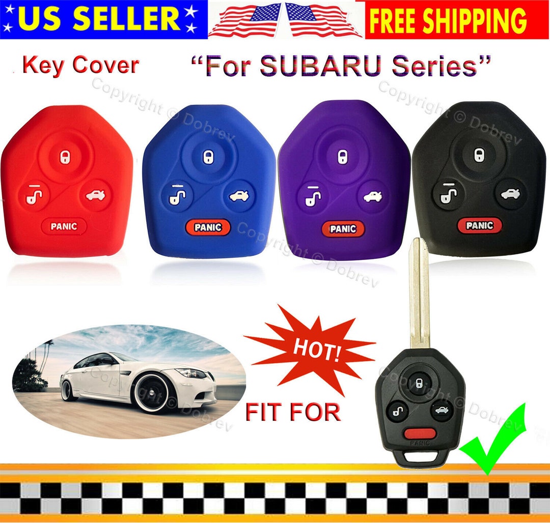 Dobrev Silicone 4 Button Smart Key Case Cover Fob Holder for Subaru ...