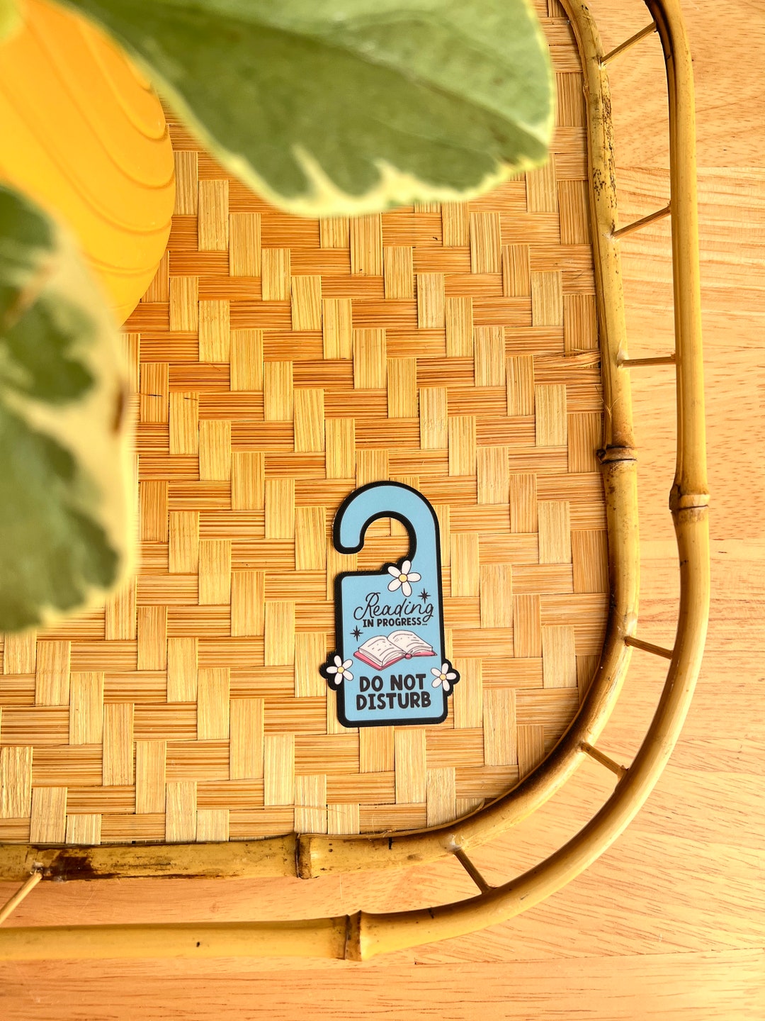 Reading in Progress Do Not Disturb Vinyl Sticker | Aesthetic | Laptop ...