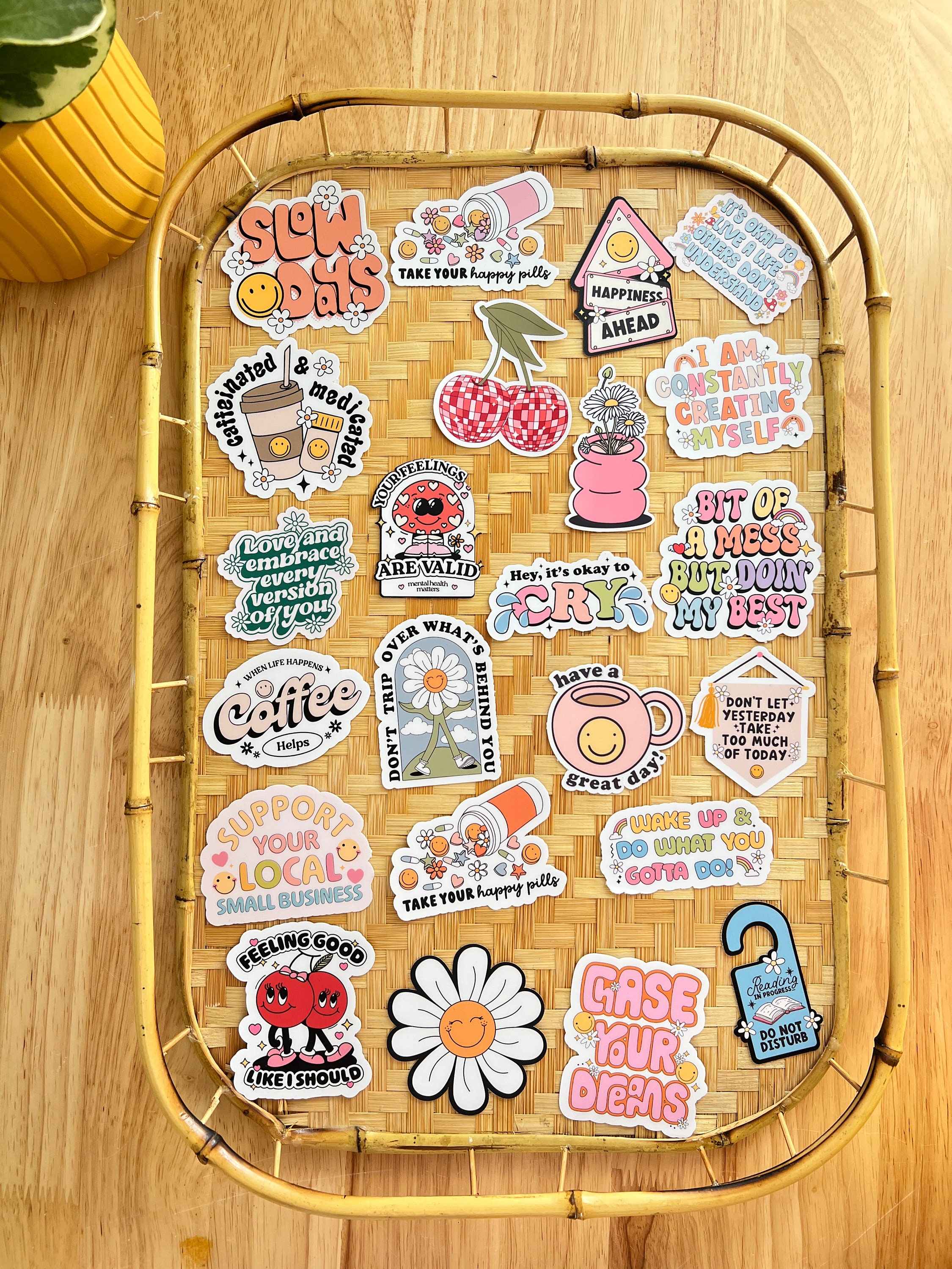 Happiness Ahead Vinyl Sticker | Aesthetic | Laptop Sticker | Trendy ...