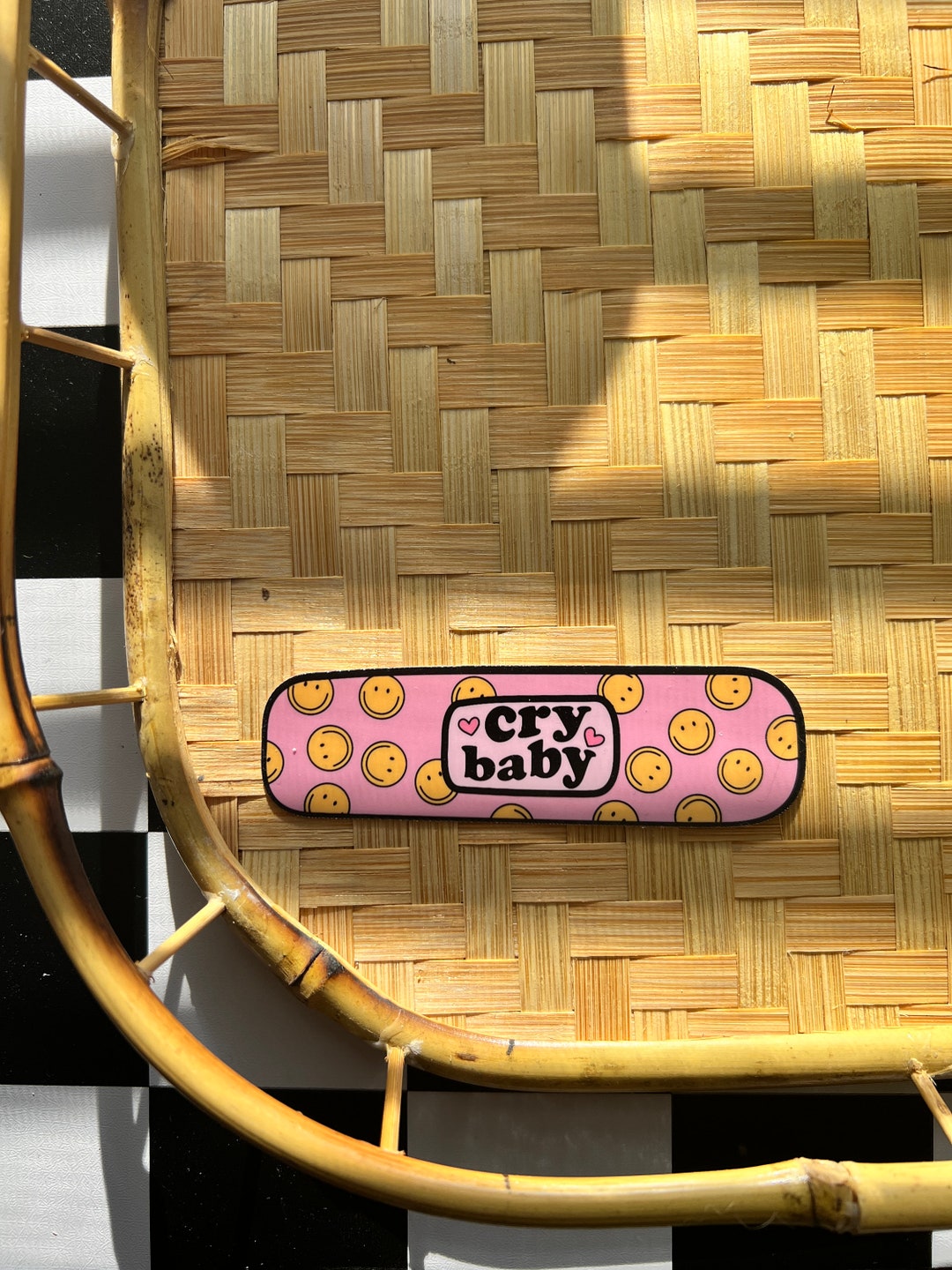 Retro Cry Baby Bandaid Vinyl Sticker| Aesthetic | Laptop Sticker ...