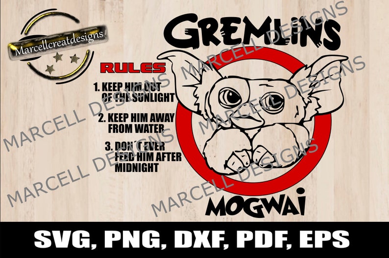 Gremlins rules svg Mogwai gremlins svg movie horror Svg // | Etsy