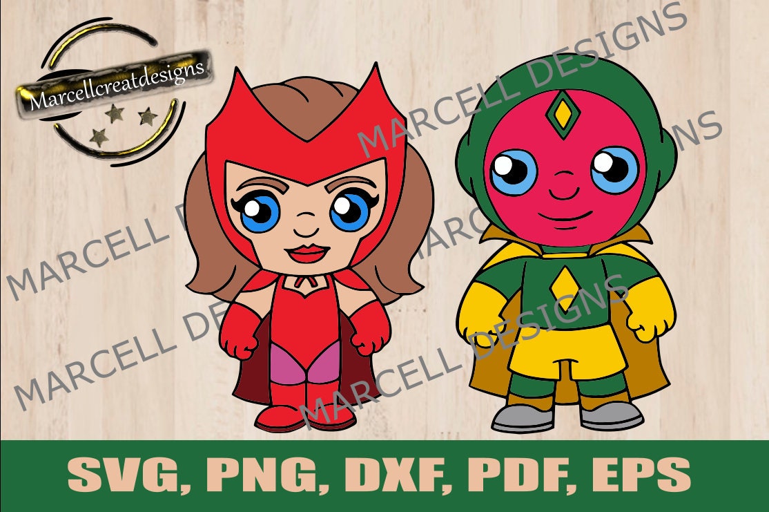 Wanda Vision clip art svg Avengers svg vision svg wanda Svg | Etsy