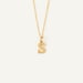 Personalized Script Letter Necklace in 14K Solid Gold Dainty Initial ...