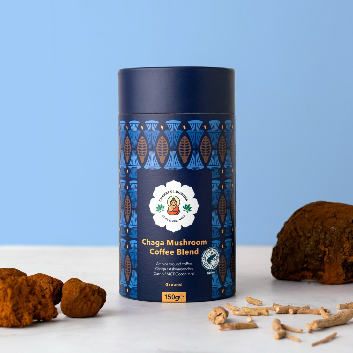 Cheerful Buddha Chaga Mushroom Coffee Blend - 100% Natural With No ...