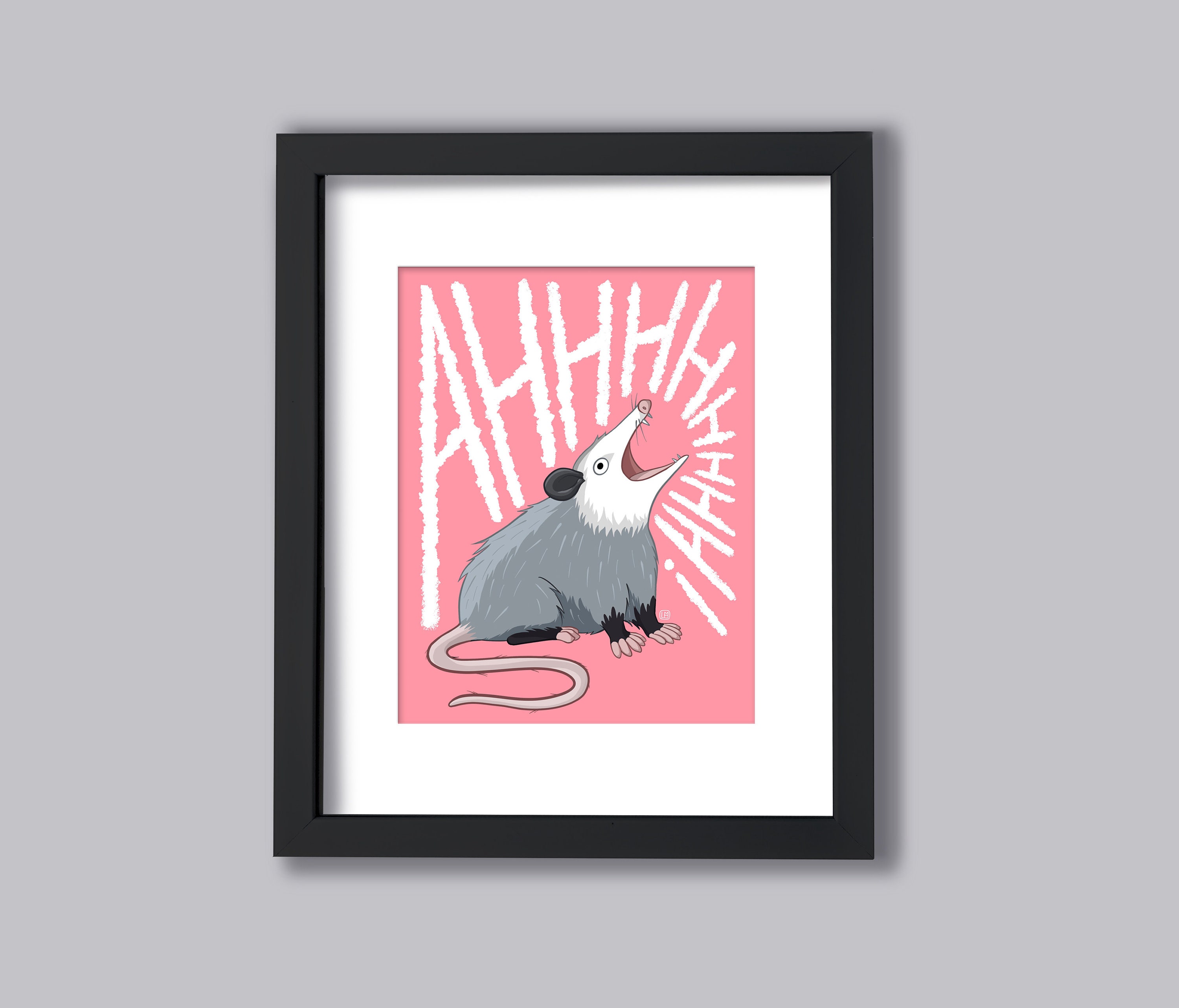 Panic Possum Print, DIGITAL DOWNLOAD, Cute Funny Animals, Pandemic ...