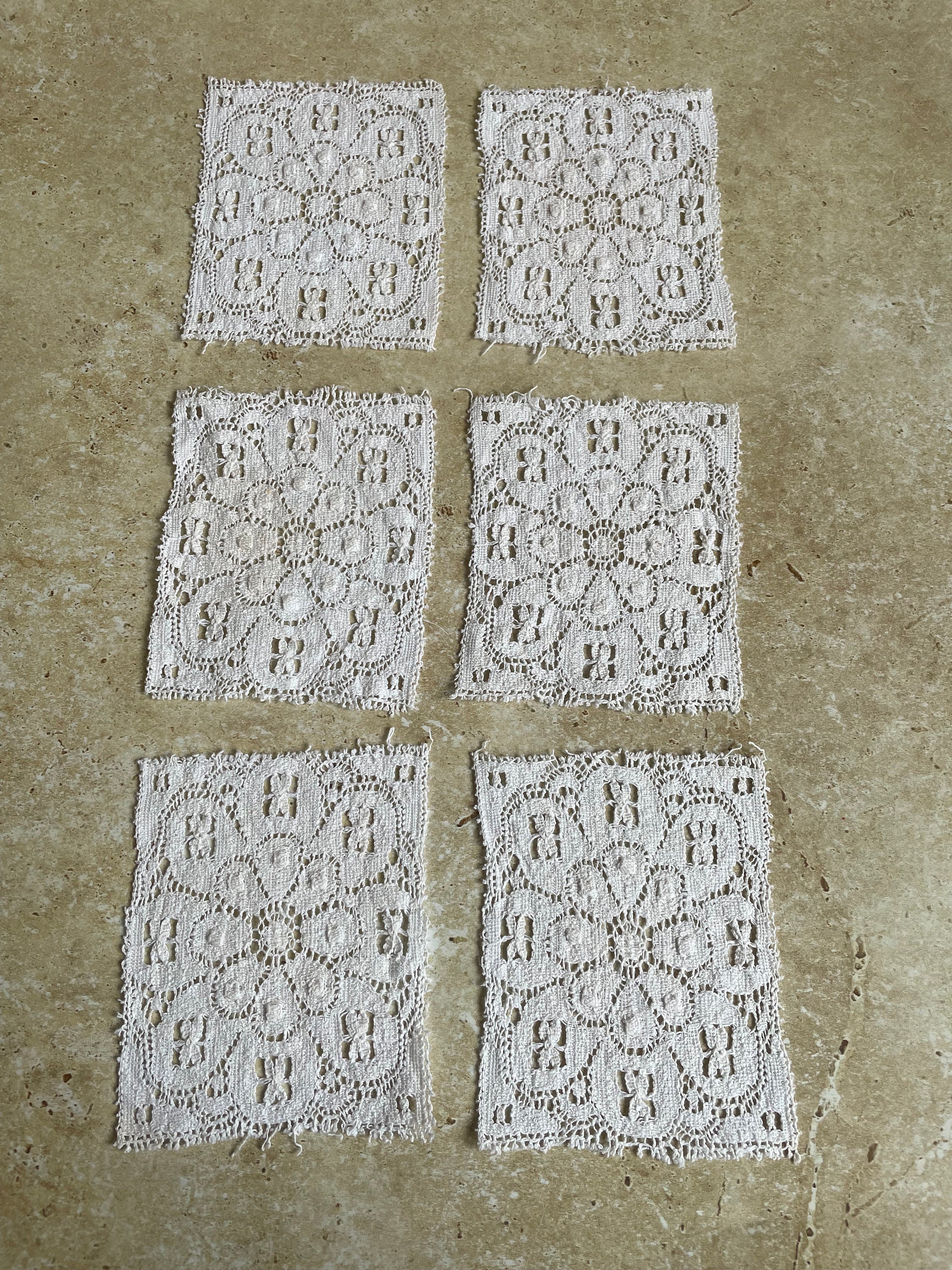 6 X Vintage Lace Panels - Etsy
